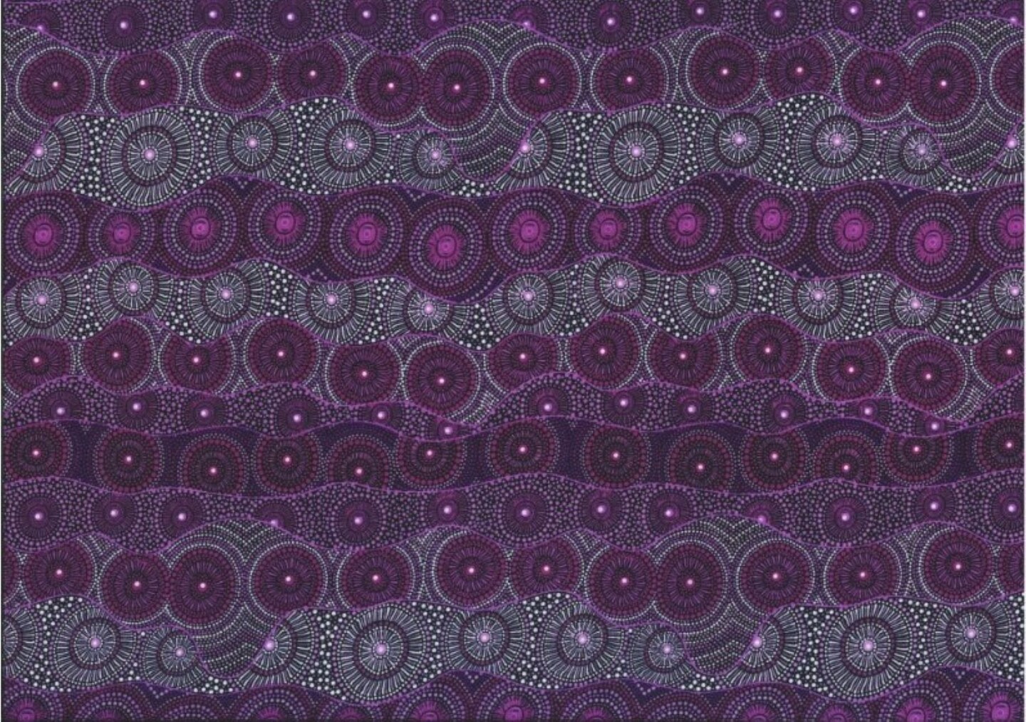Alpara Seed Purple Authenic Australian Aboriginal Cotton Fabric MS ...