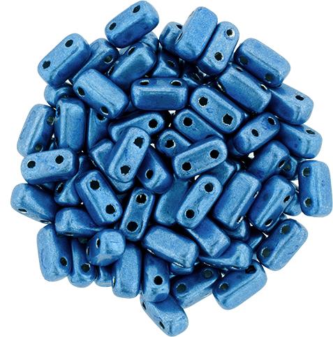Czechmate 3mm X 6mm Brick Glass Czech Two Hole Bead, Saturated Metallic ...