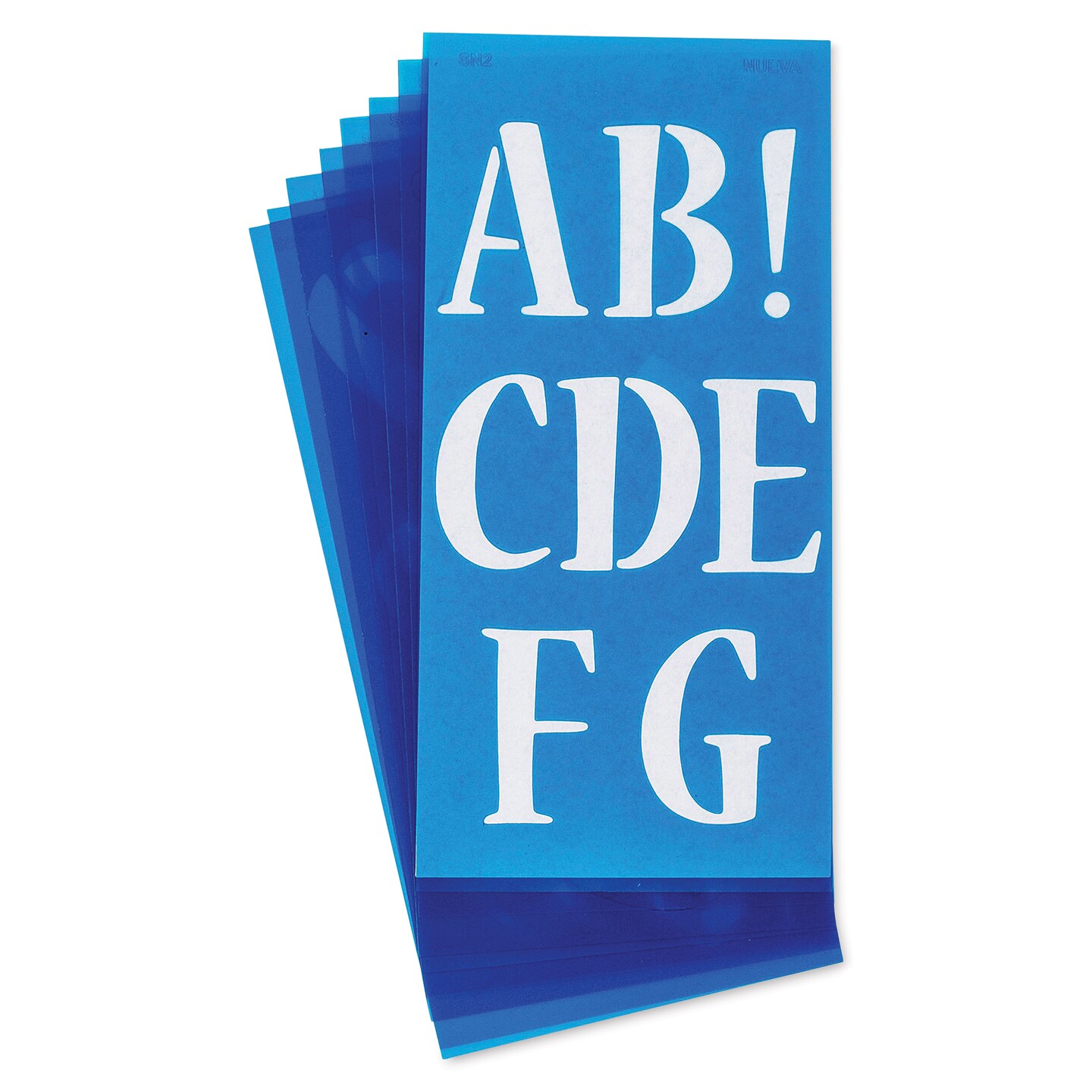 Westcott BetterLetter Plastic Letter Stencils - 2", Capital and Lower ...