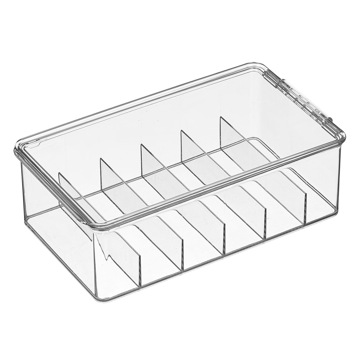 mDesign Plastic Stackable Kitchen Pantry Food Storage Organizer Bin Box ...