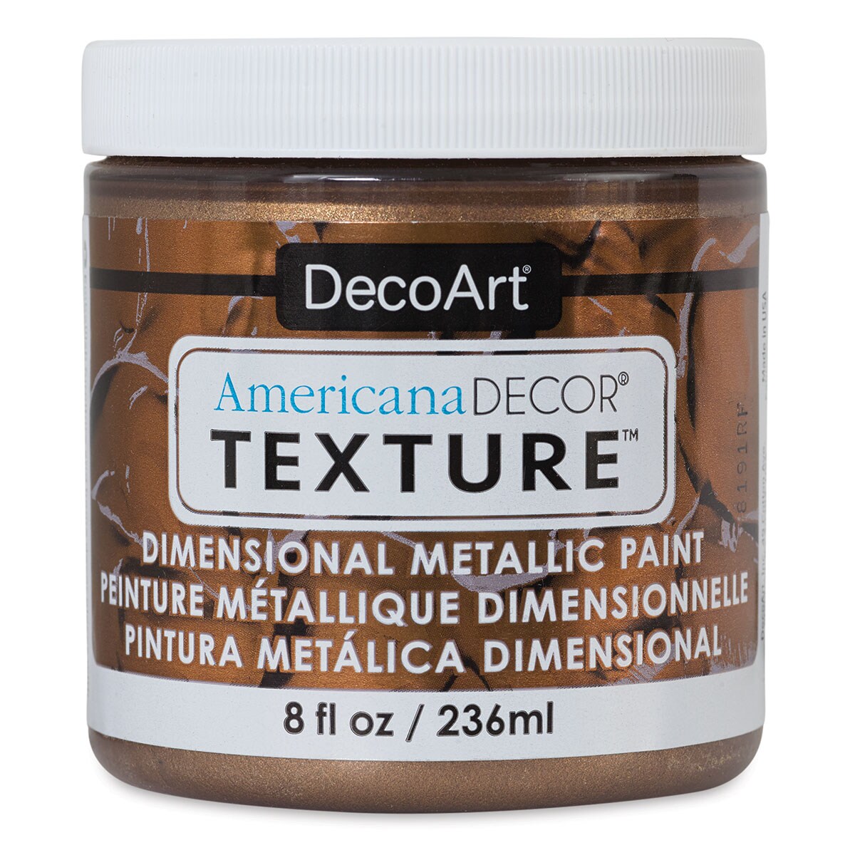 DecoArt American Decor Texture Paint - Deep Bronze Metallic, 8 oz ...