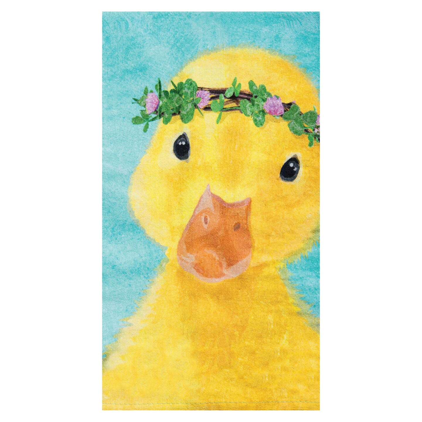 Clover Duckling Easter Spring Theme Printed Flour Sack Kitchen ...