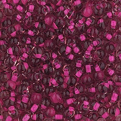 Miyuki 3.4mm Drop Bead, Raspberry Lined Smoky Amethyst, 5 grams | Michaels