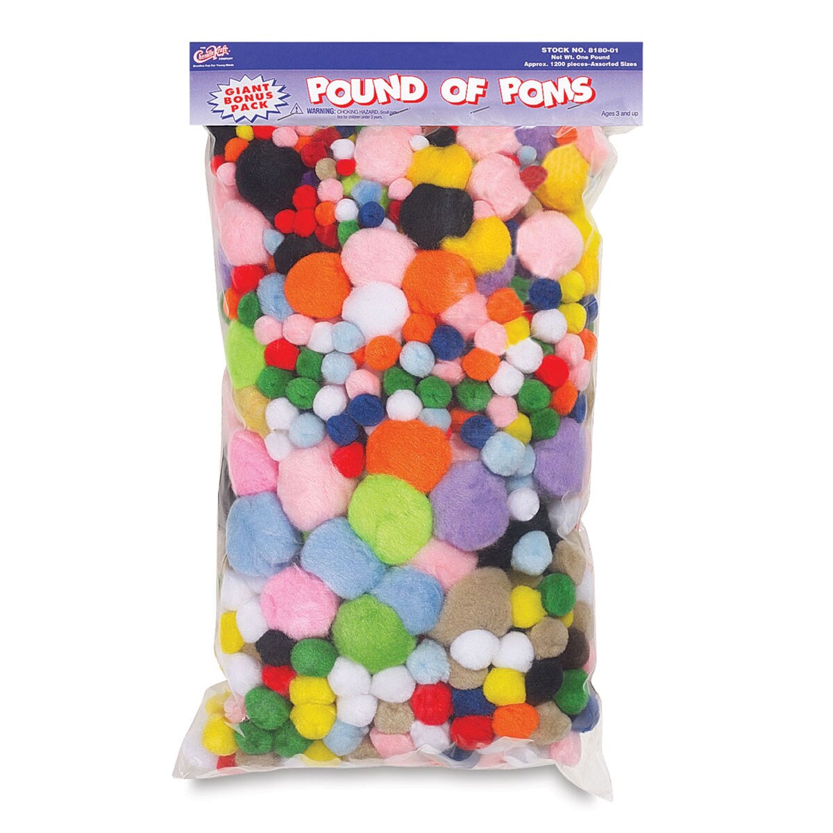 Creativity Street Pom Pons Assortments - Giant Bonus Pack, Assorted ...