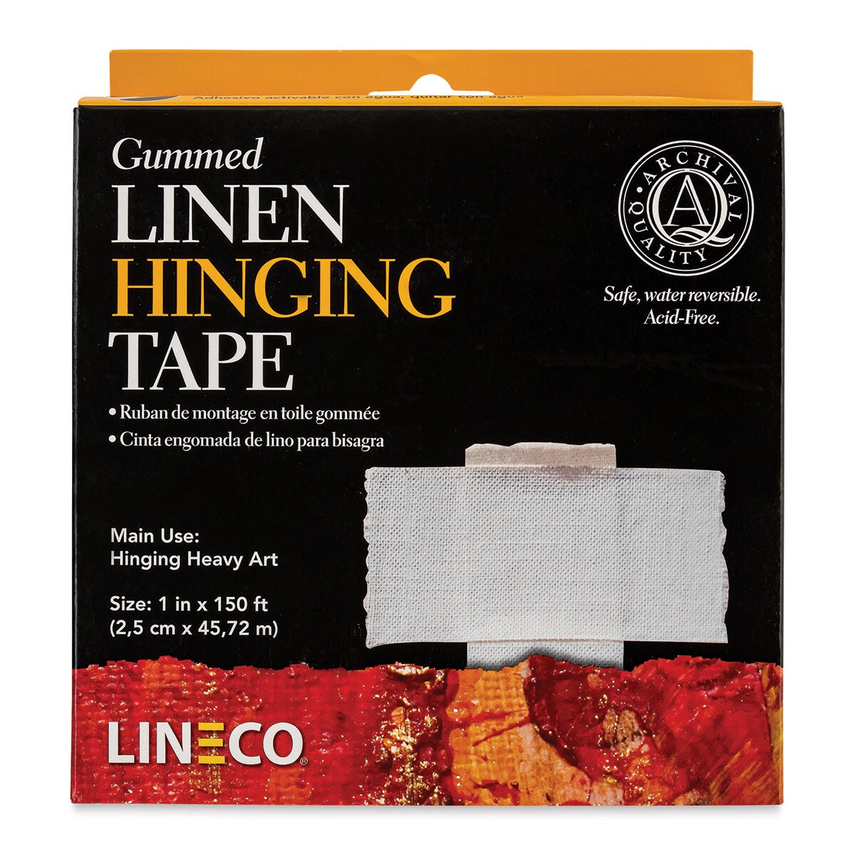 Lineco Gummed Linen Tape - 1" x 150 ft, White | Michaels