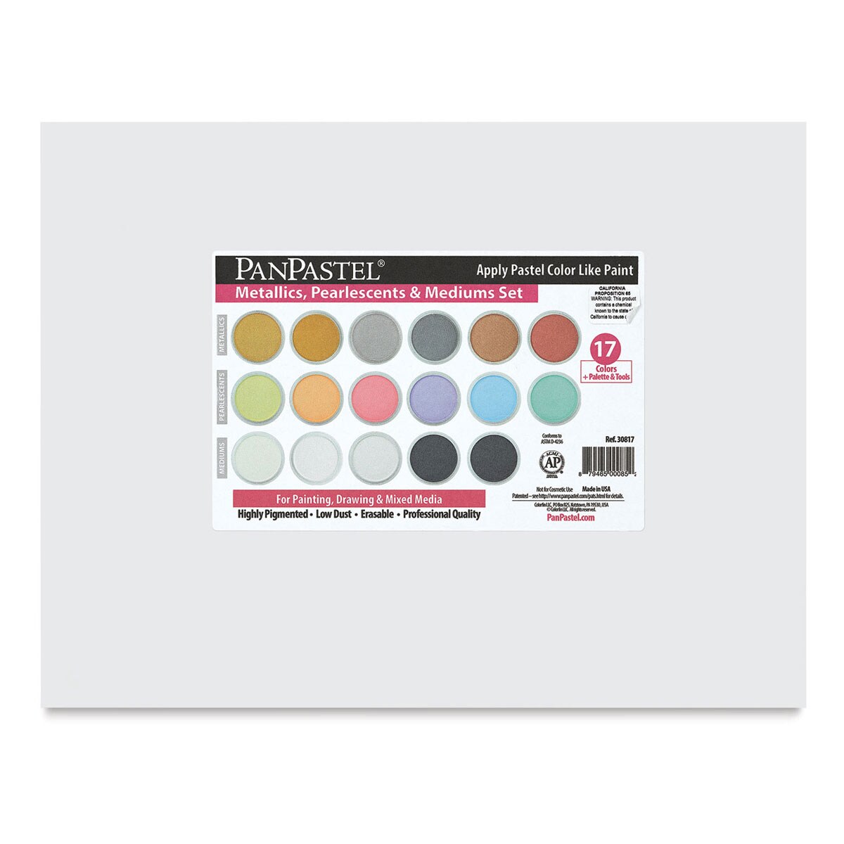 PanPastel Artists’ Painting Pastels Set - Metallic and Pearl Colors ...