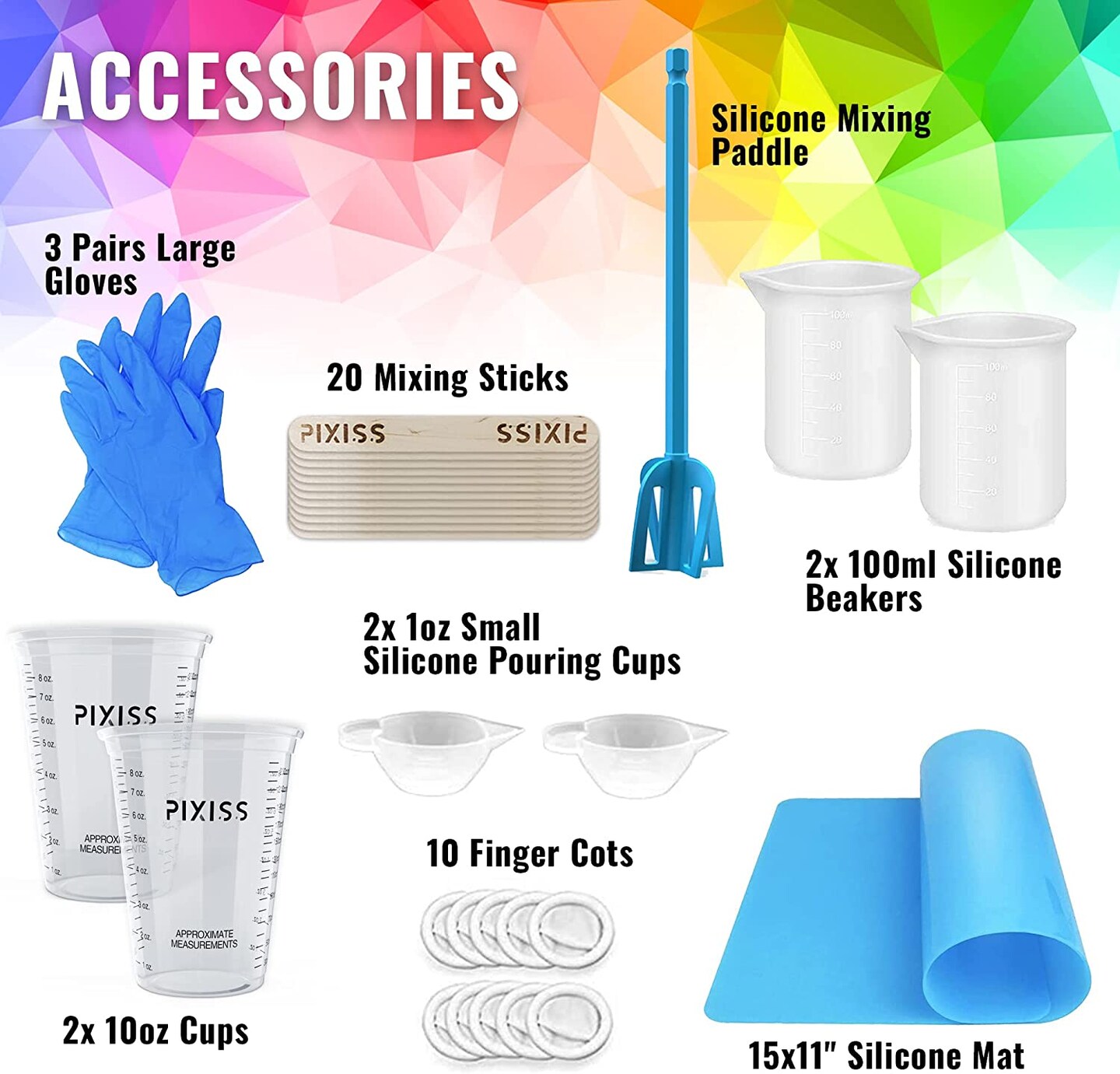 Pixiss Silicone Mold Making Kit 2 Gallon Liquid Silicone Rubber 8.4kg ...