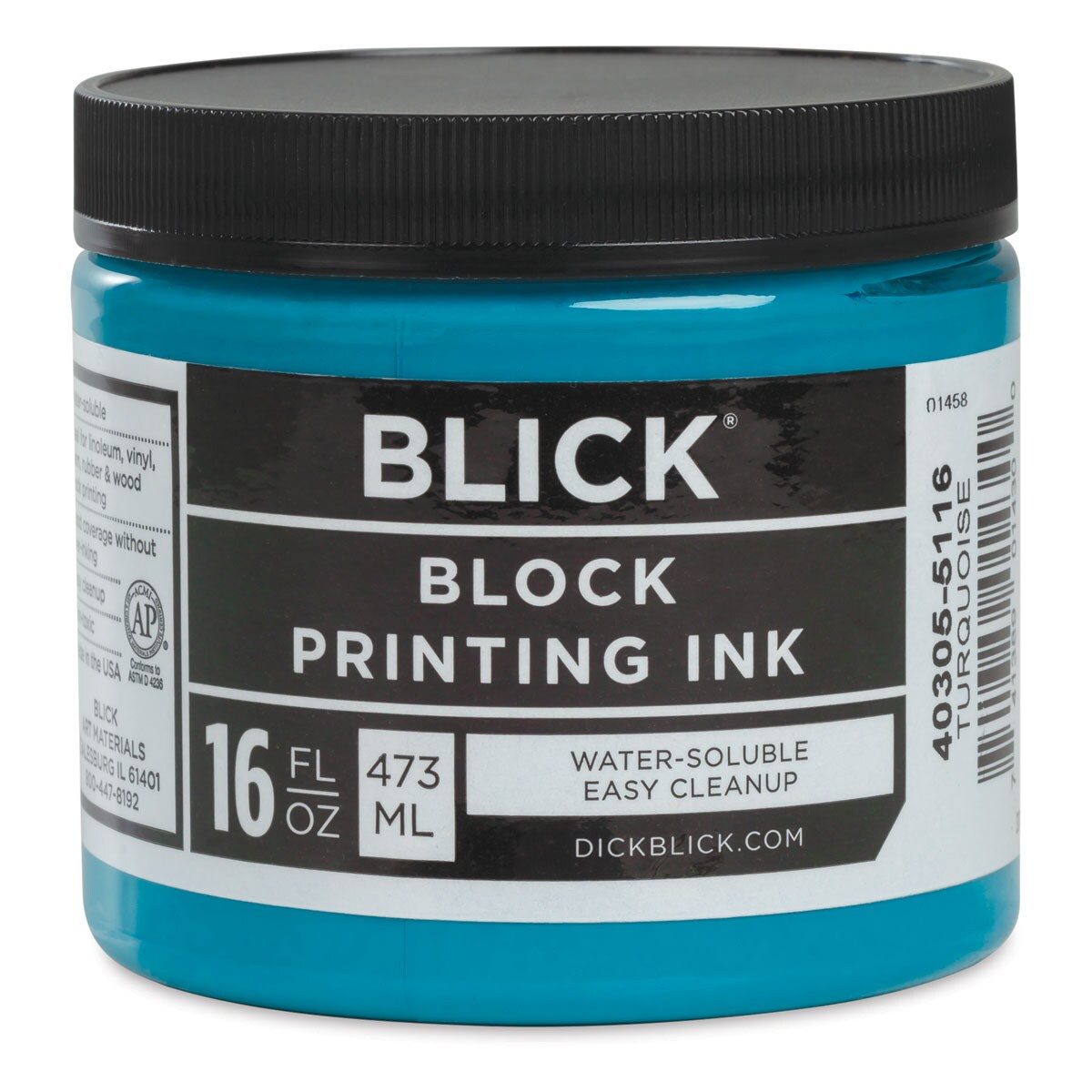 Blick Water-Soluble Block Printing Ink - Turquoise, 16 oz Jar | Michaels