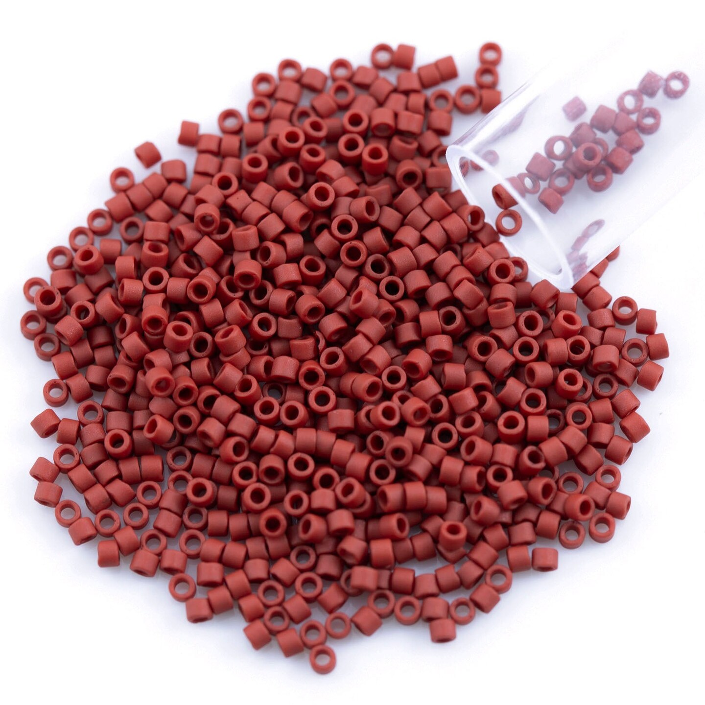 Miyuki Delica Seed Bead 11/0 Matte Opaque Gold Luster Red | Michaels