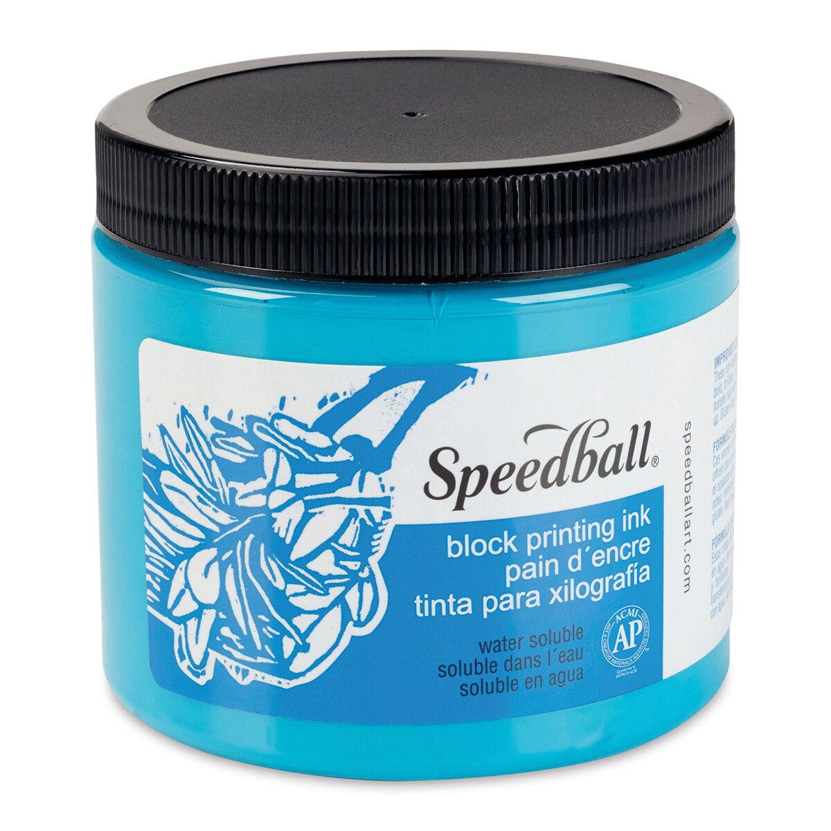 Speedball Water-Soluble Block Printing Ink - Turquoise, 16 oz | Michaels