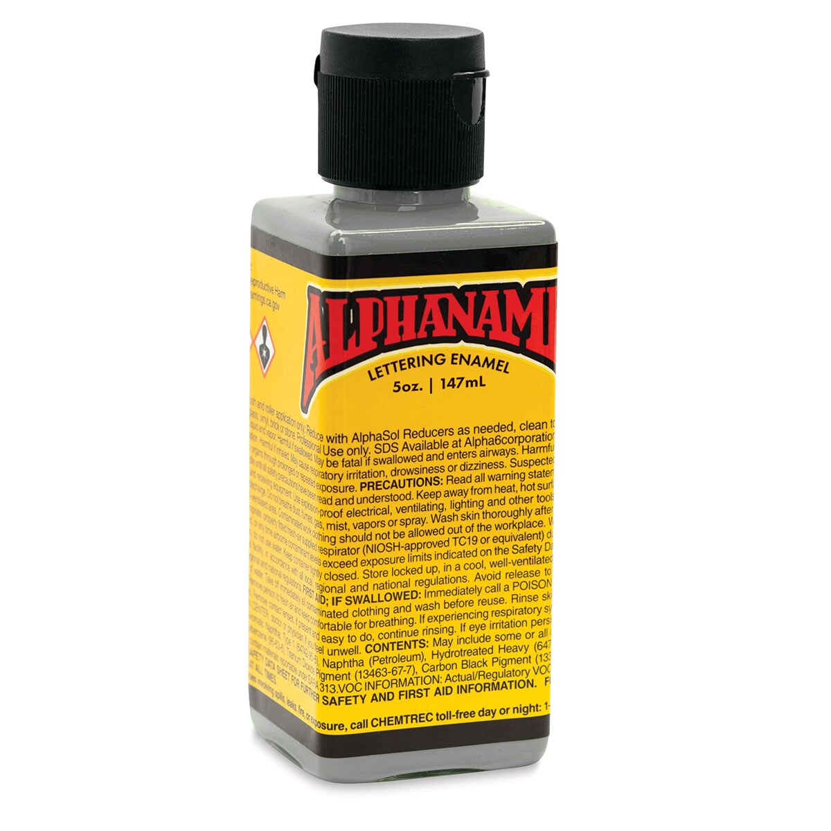 Alpha6 Alphanamel Lettering Enamel - Alpha Gray, 147 ml, Bottle, Color ...