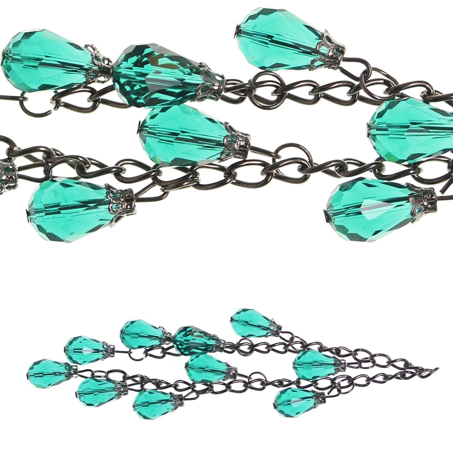 Aqua Glass Large Teardrop | Michaels