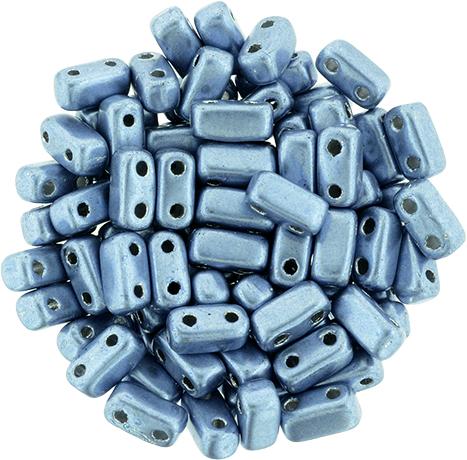 Czechmate 3mm X 6mm Brick Glass Czech Two Hole Bead, Saturated Metallic ...