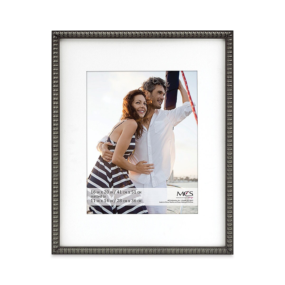 MCS Thin Bead Frame - Pewter, 16" x 20" w/11" x 14" Mat | Michaels