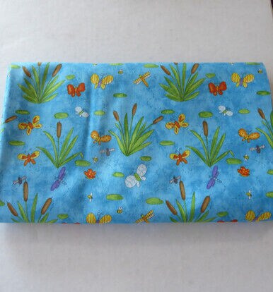 Froggy Fun Blue Print by Pat Yuille for Wilmington Prints | Michaels