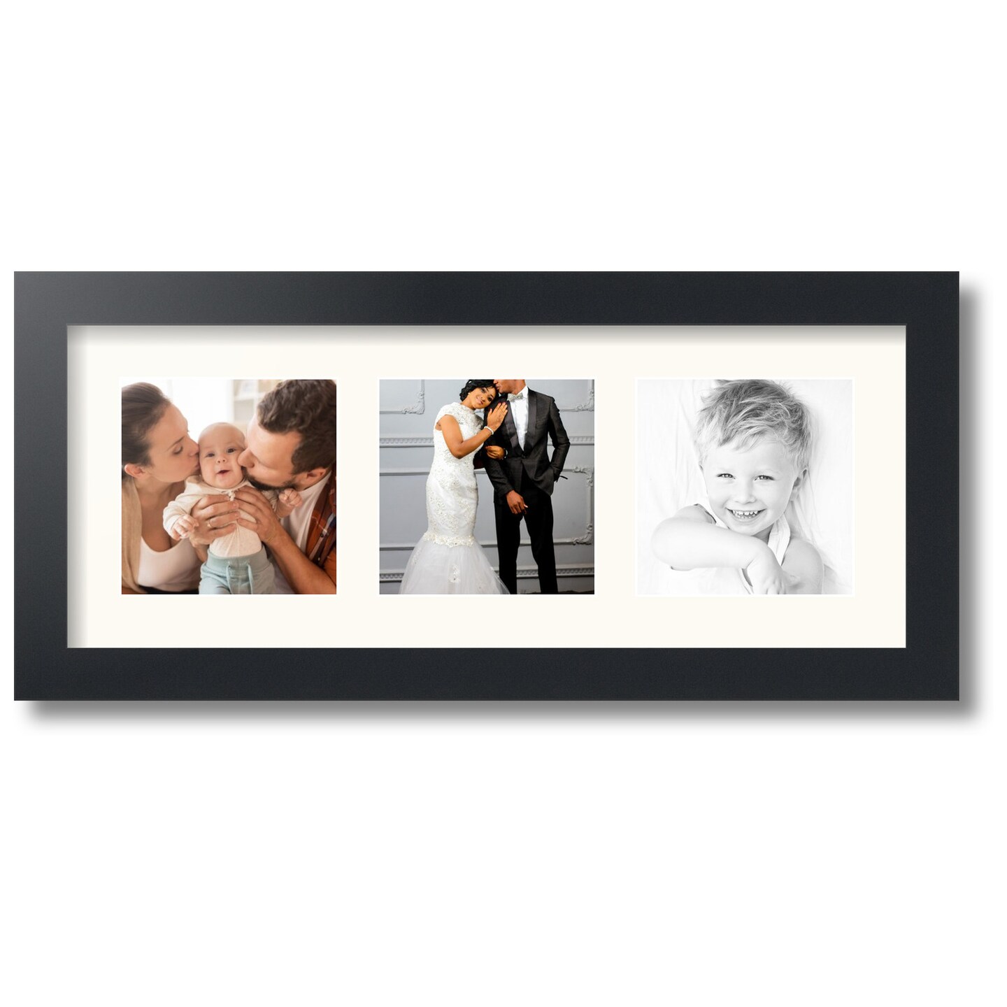 ArtToFrames Collage Photo Picture Frame with 3 - 5x5 inch Openings ...