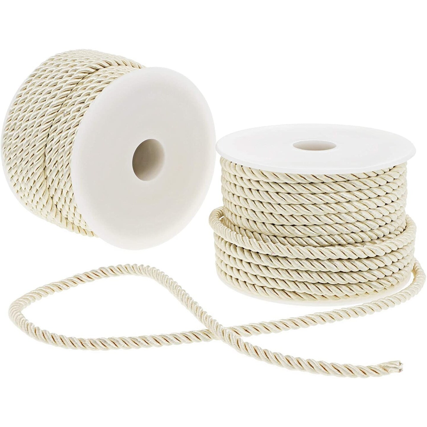 Rayon Nylon Twisted Cord Trim Rope (36 Yards, Cream, 2 Pack) | Michaels