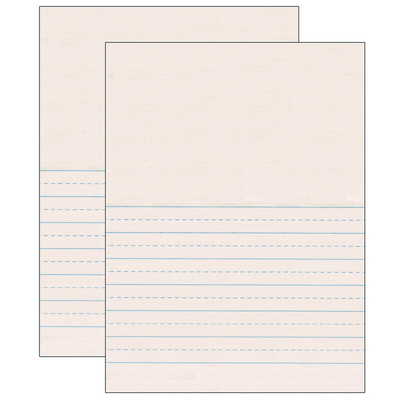Newsprint Handwriting Paper, Picture Story, 7/8" x 7/16" Ruled Short, 9 ...