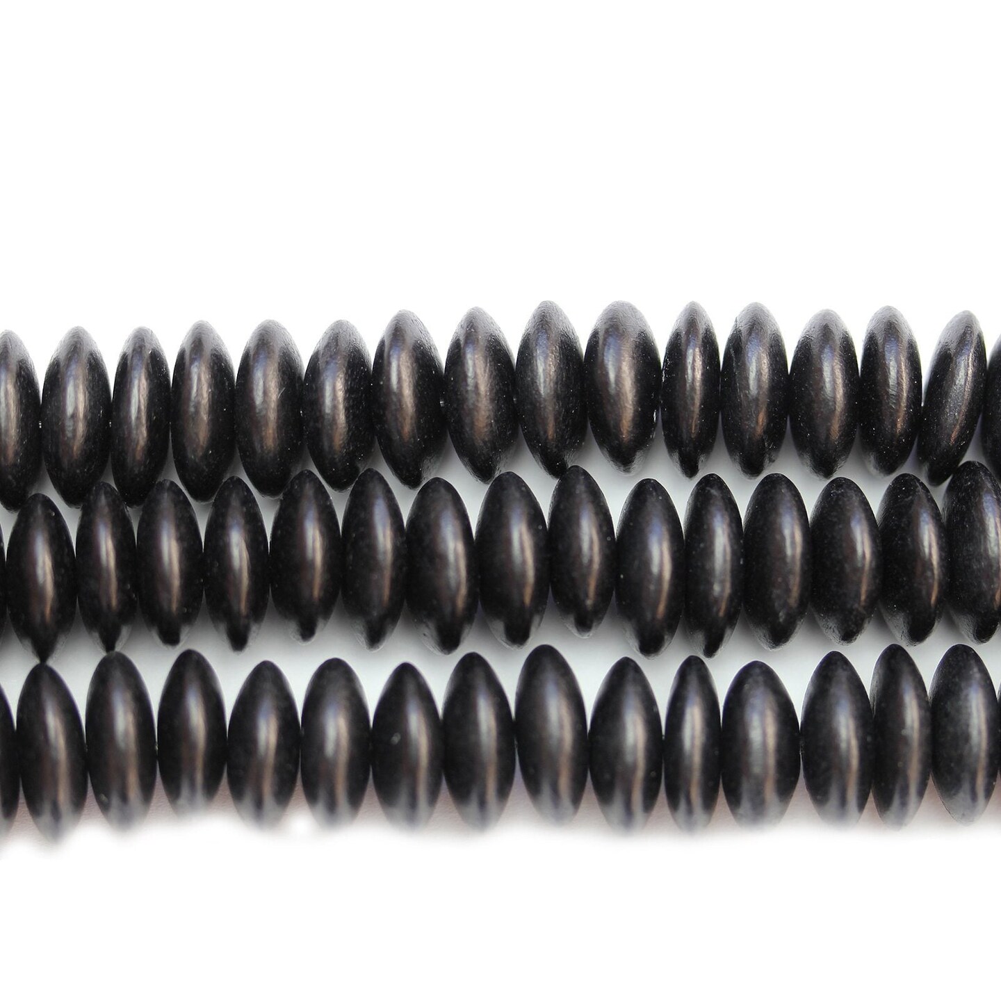 Philippine Black Wood 15mm Heishe Rondell Beads | Michaels