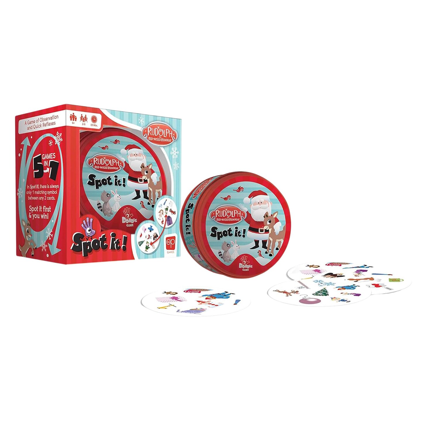 Rudolph The Red-Nosed Reindeer Spot It! Card Game | Michaels