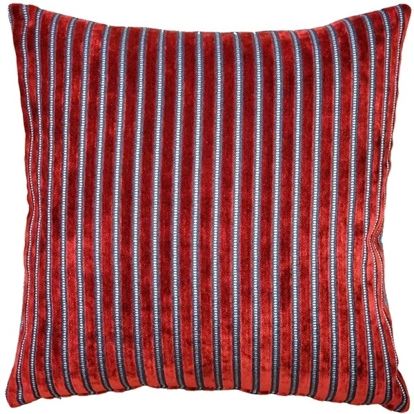 Pillow Decor - Rockefeller Lava Red Velvet Throw Pillow 20x20 | Michaels
