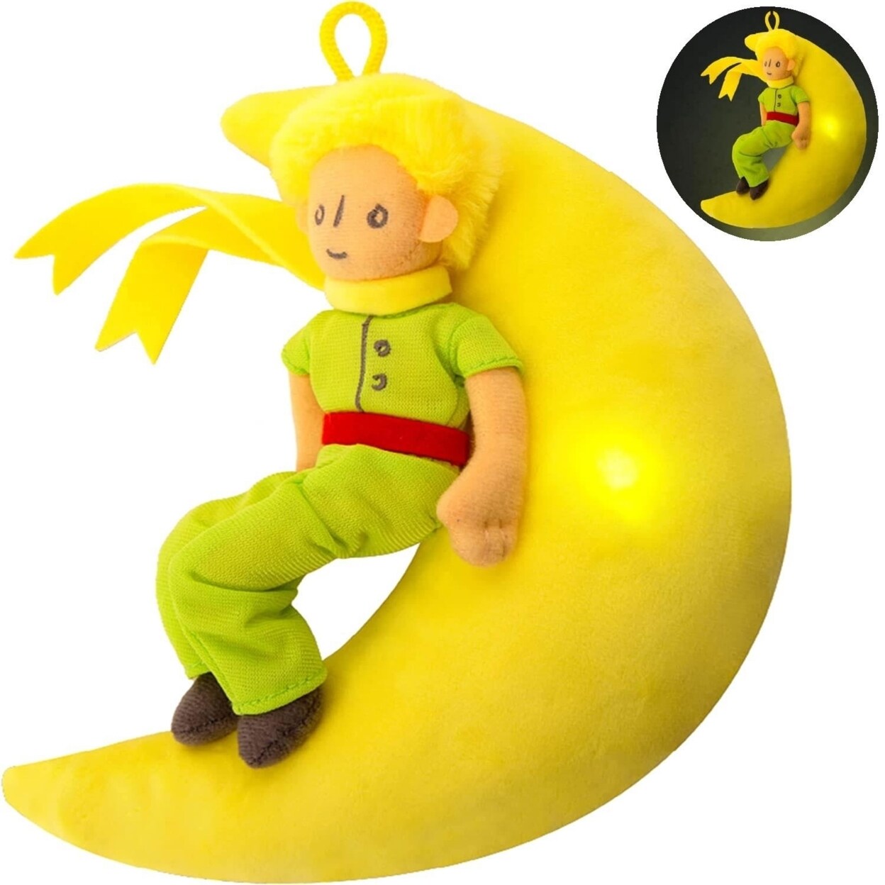 Mighty Mojo The Little Prince Plush Doll With Moon Night Light Bedtime ...