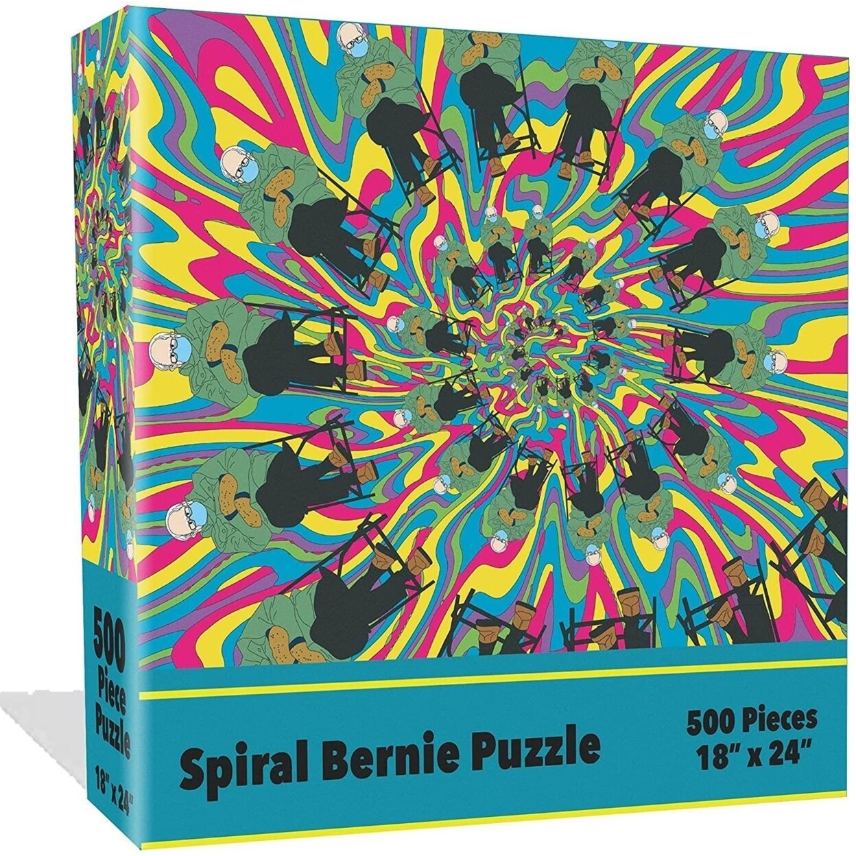 Mighty Mojo Spiral Psychedelic Bernie Sanders Jigsaw Puzzle 500pcs Meme ...