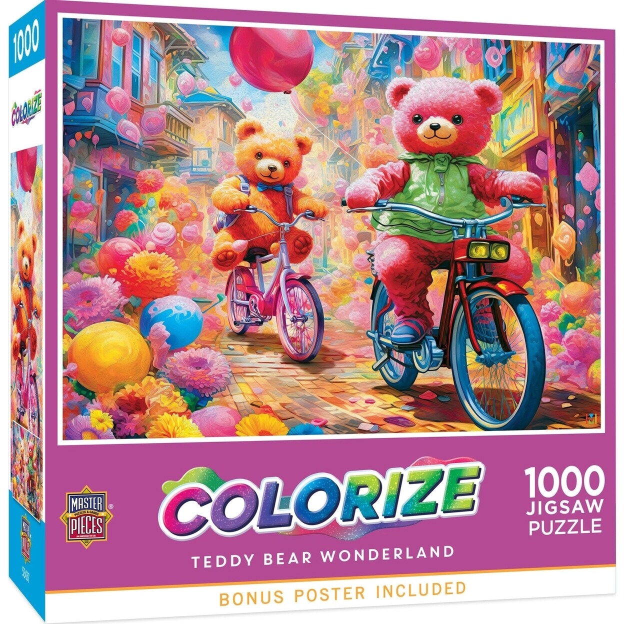 Colorize Teddy Bear Wonderland 1000 Piece Jigsaw Puzzle Whimsical ...