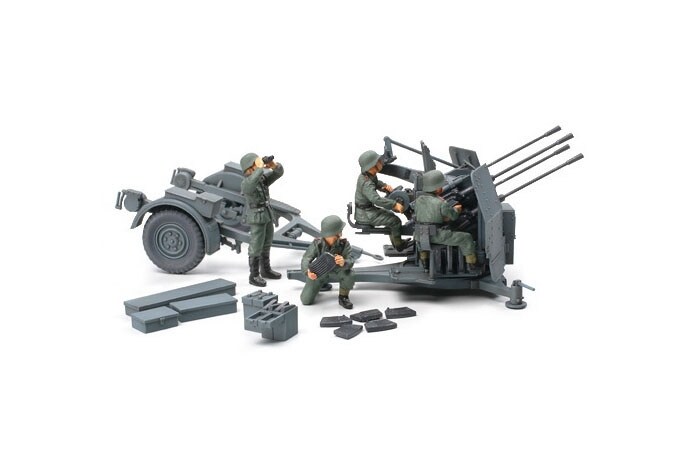 Tamiya 1/48 TAM32554 - 1/48 Tamiya German 20mm Flak 38 Gun w/Trailer ...