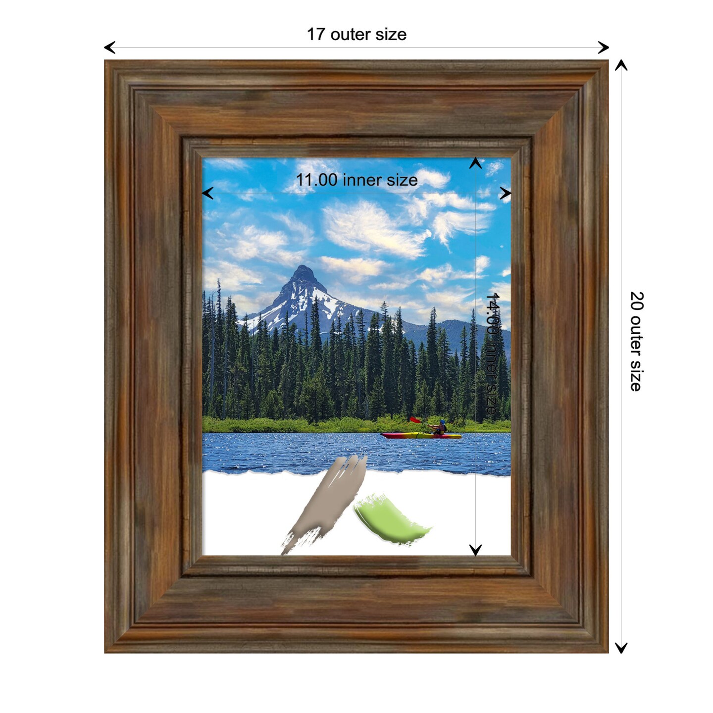 Alexandria White Wash Wood Picture Frame | Michaels