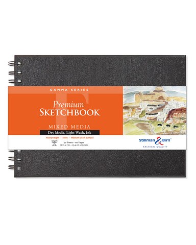 GAMMA WIREBOUND IVORY MIXED MEDIA SKETCHBOOK 50SH 150GSM10X7 | Michaels