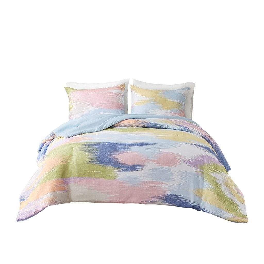 Gracie Mills Eira Abstract Brushstroke Modern Comforter Set - GRACE ...