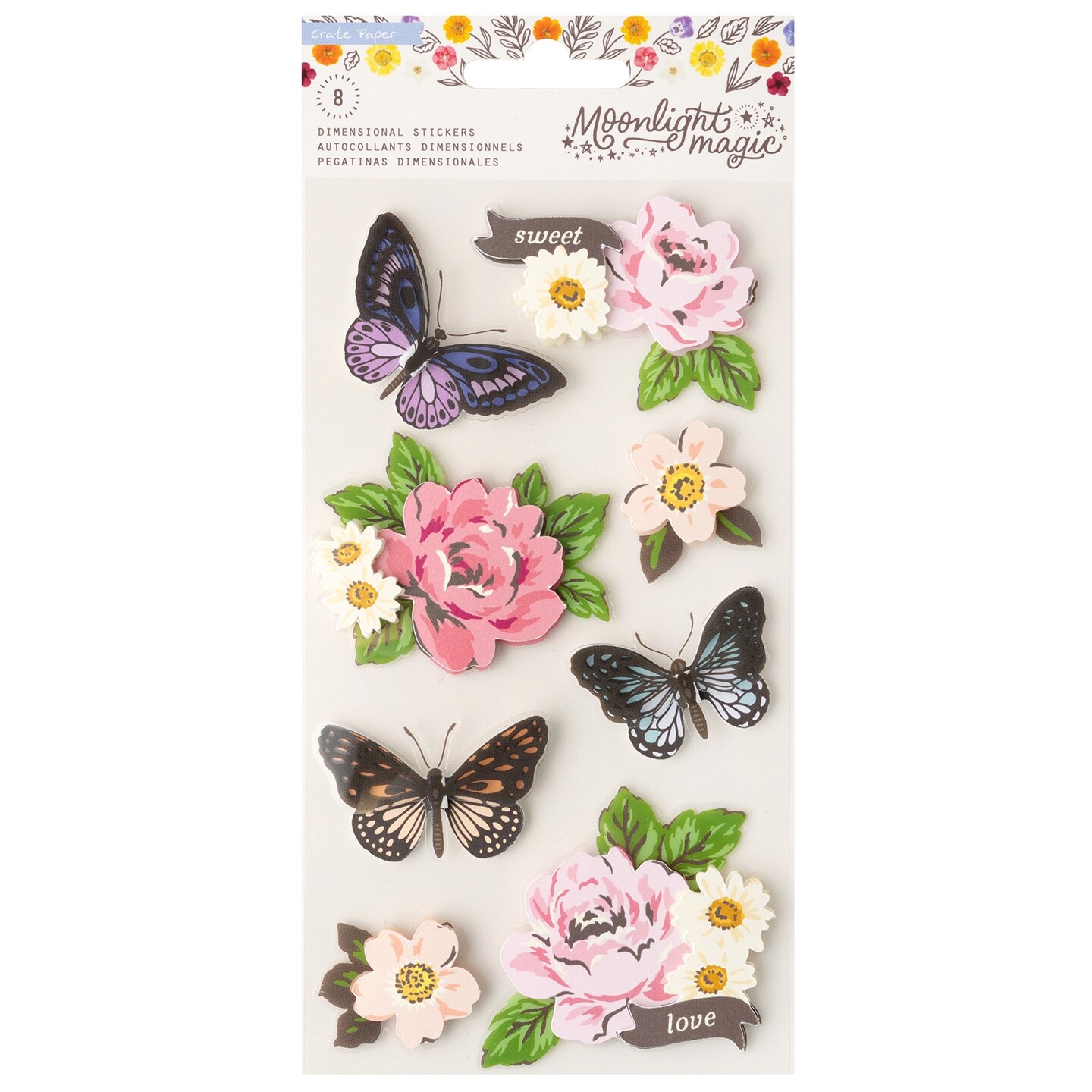 Crate Paper Moonlight Magic Stickers 8/Pkg-Dimensional | Michaels