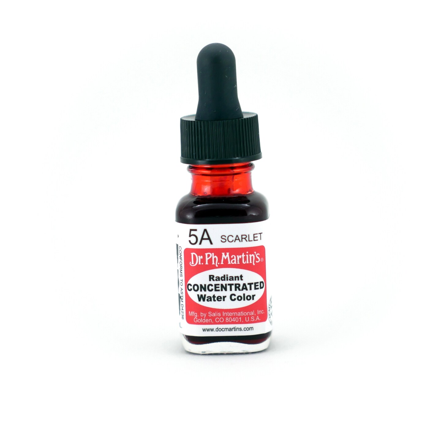 Dr. Ph. Martin's Radiant Concentrated Watercolor, .5 oz., Scarlet ...