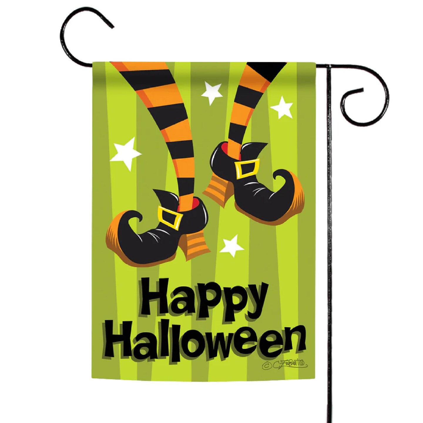 Toland Home Garden Witch Feet "Happy Halloween" Outdoor Garden Flag 18 ...
