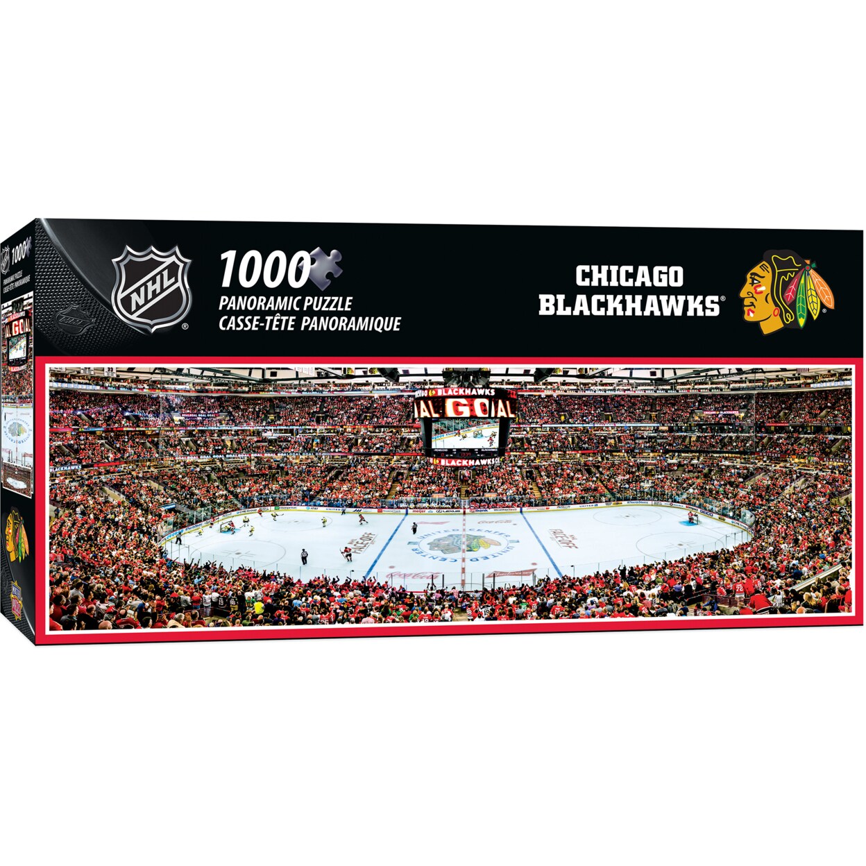 Masterpieces Sports Panoramic Puzzle - NHL Chicago Blackhawks Center ...
