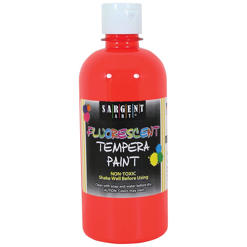 Tempera Paint, Red Neon, 16 oz. | Michaels