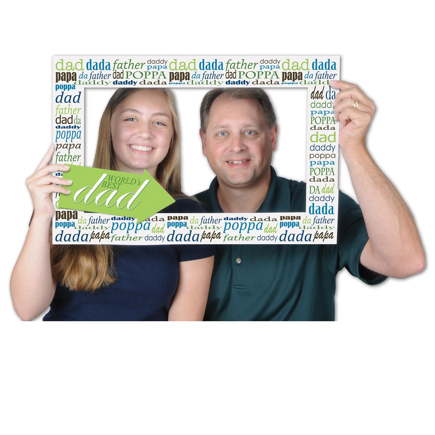 Party Central Father's Day Digital Photo Fun Frame with Handheld Props ...