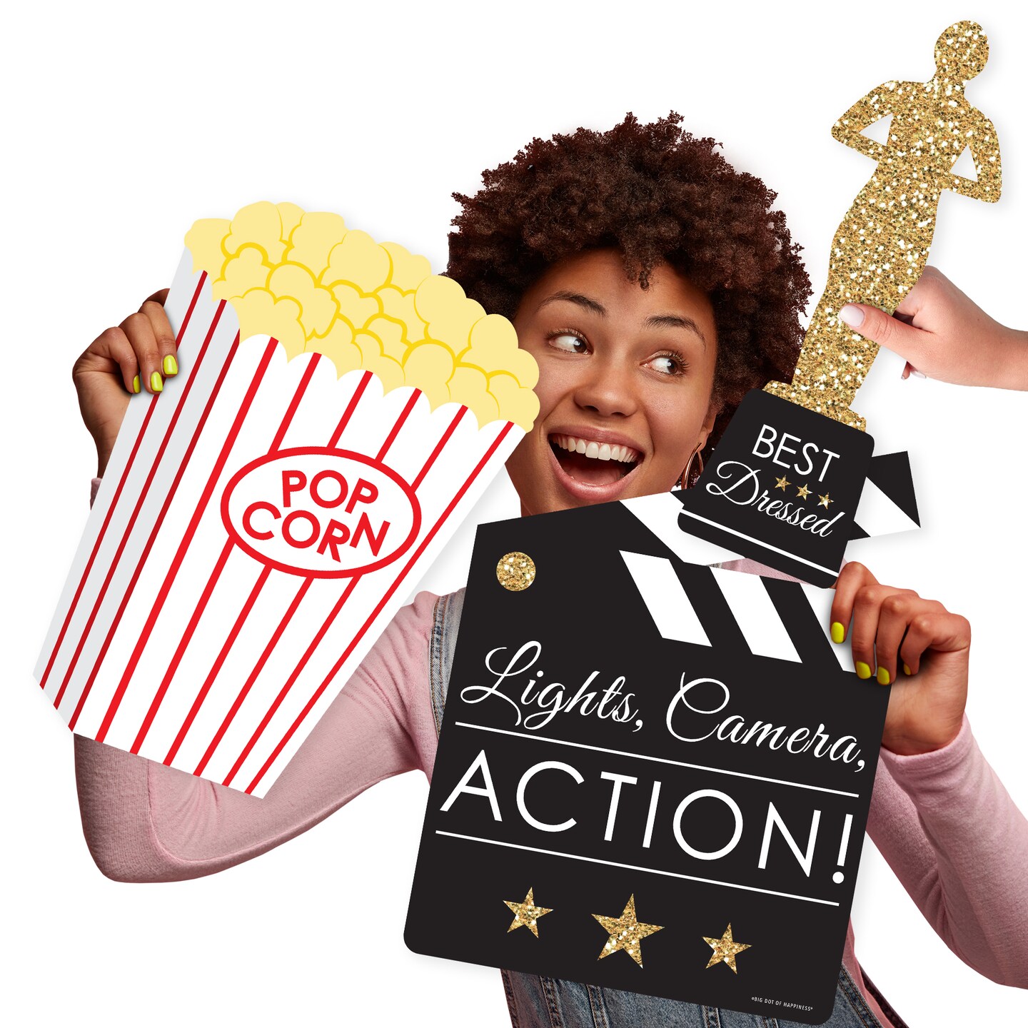 Big Dot of Happiness Red Carpet - Popcorn, Award, and Clapboard ...
