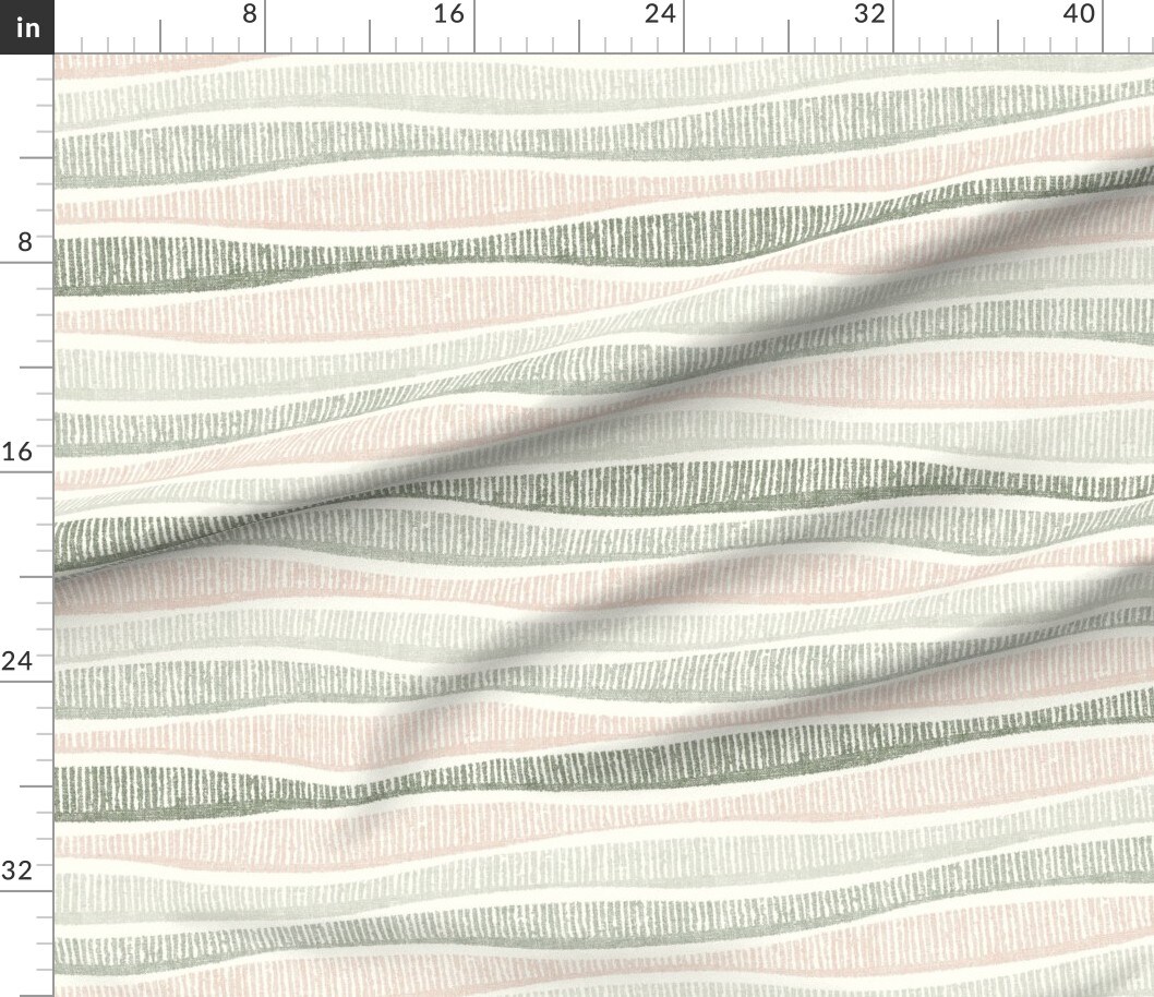 Various Fabrics by the Yard or Fat Quarter Coastal Stripe Minimal Sage ...