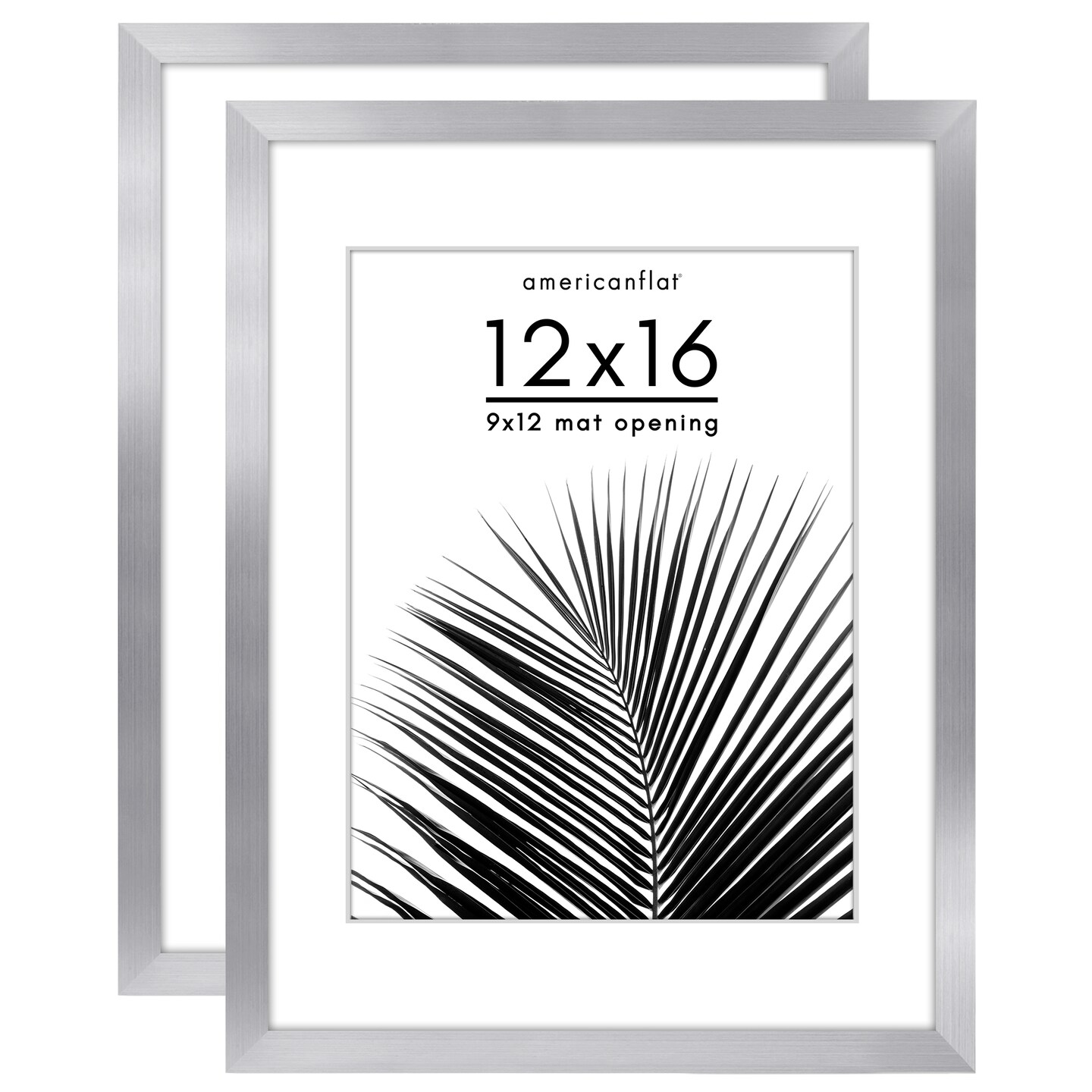 Americanflat 2 Pack of Picture Frames with Mat - Plexiglass Cover ...