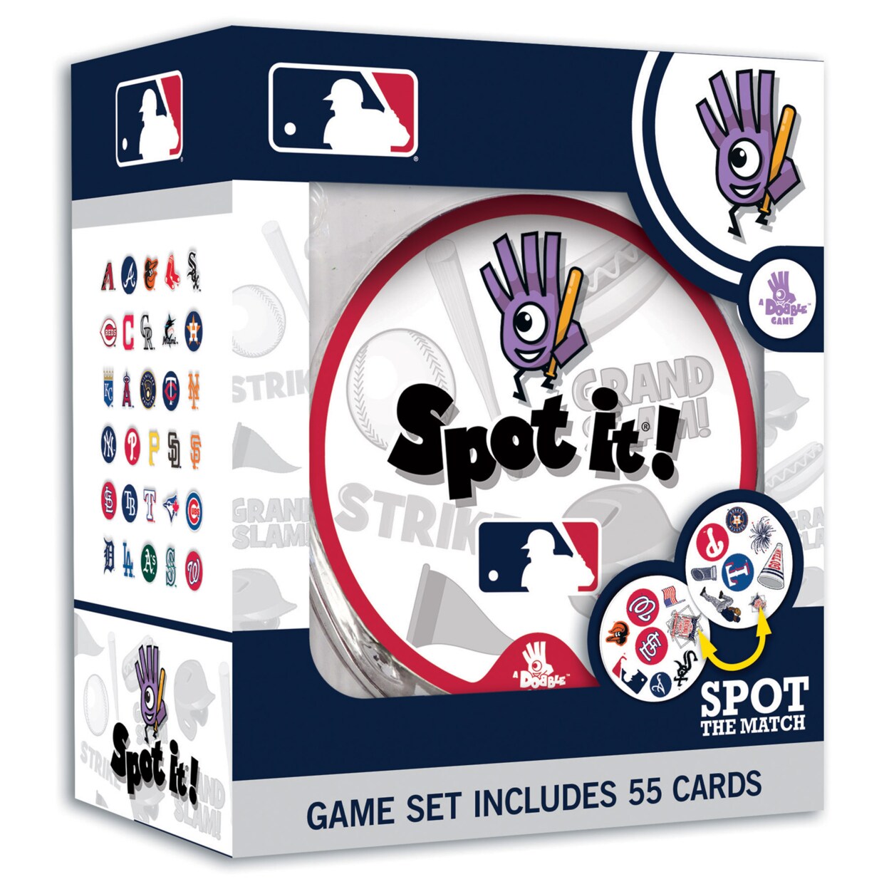Masterpieces Officially Licensed MLB League-MLB Spot It Game for Kids ...