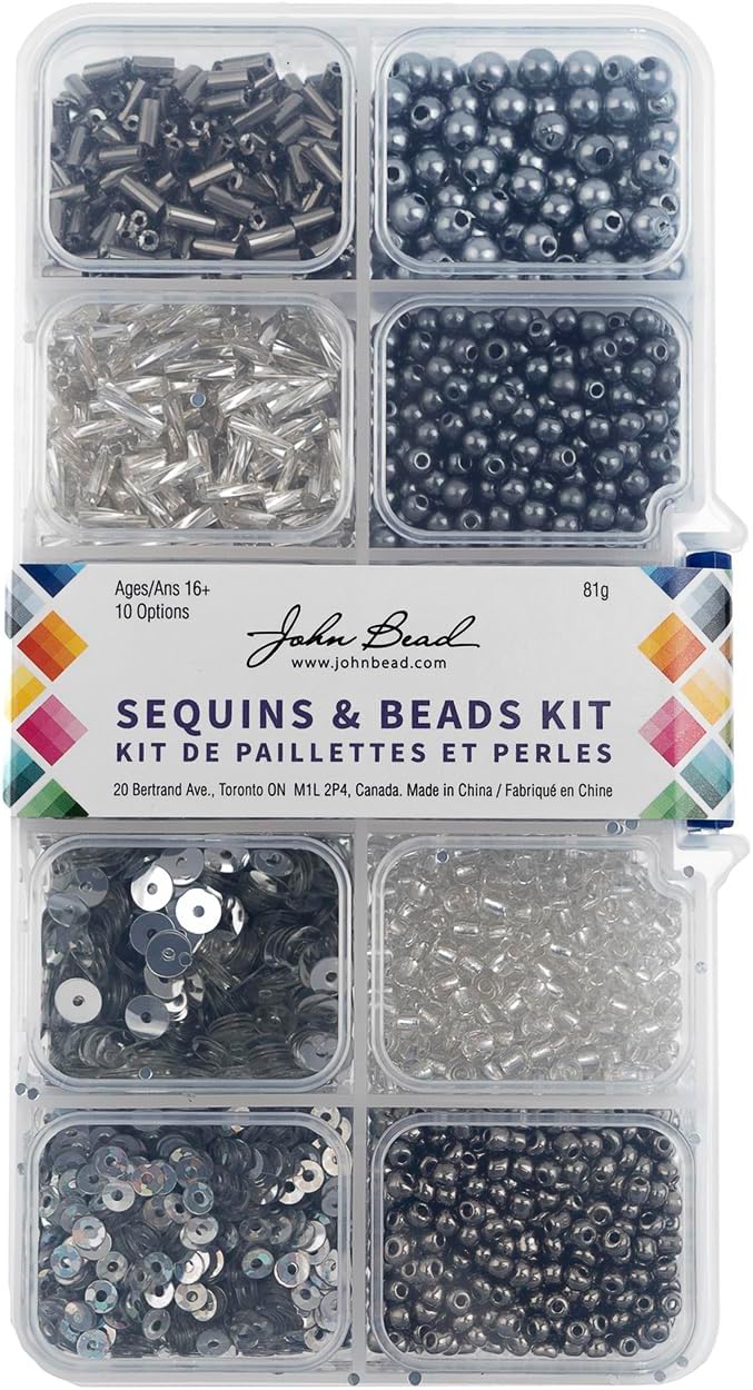 John Bead 10 Types Mix Sequins & Beads Kit | Michaels