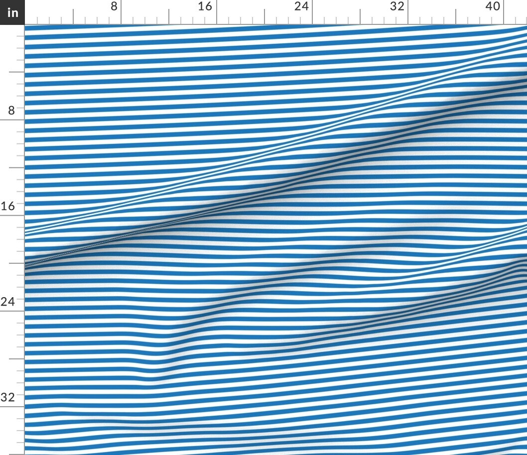 Various Fabrics by the Yard or Fat Quarter Breton Stripe Coastal Sailor ...