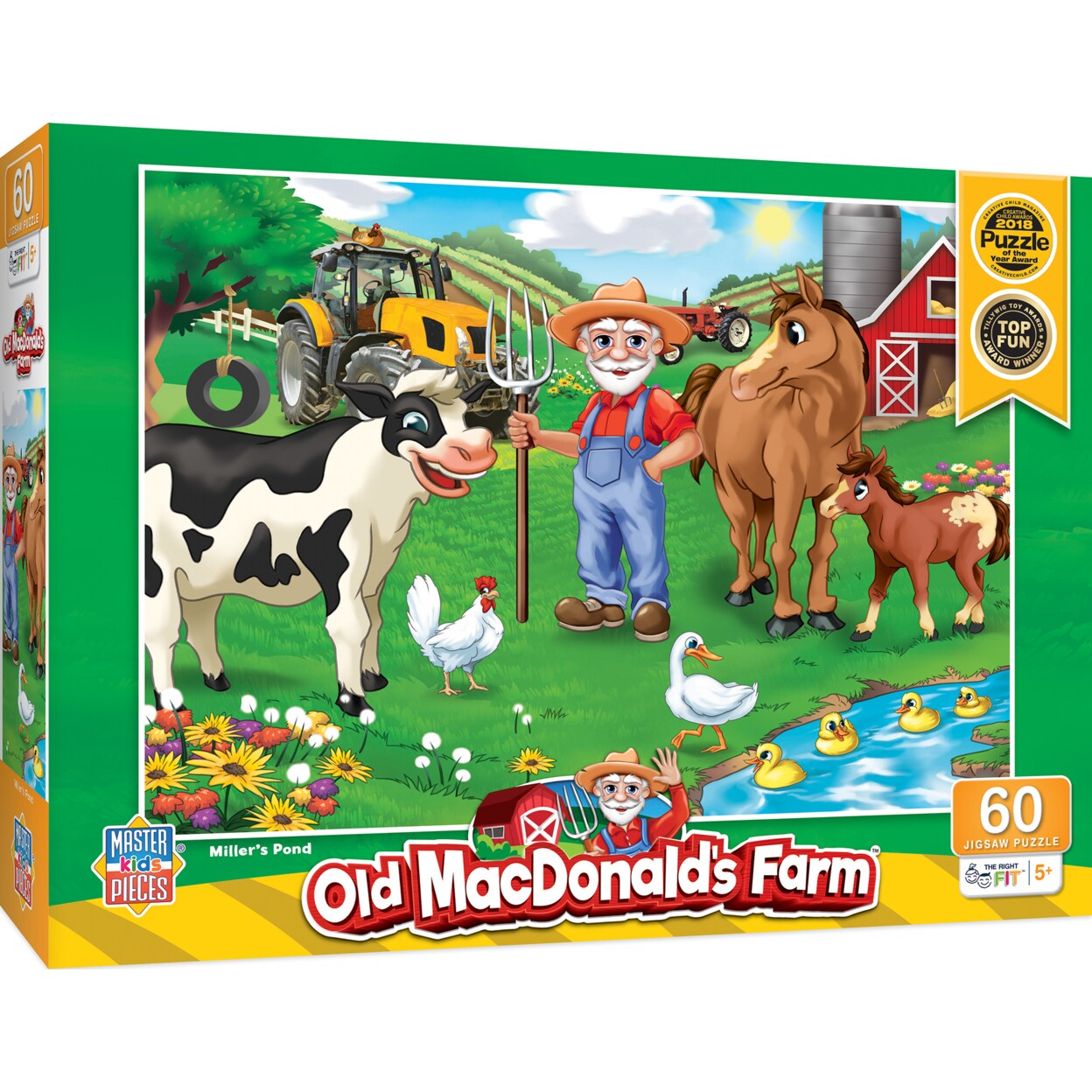 Masterpieces 60 Piece Jigsaw Puzzle - Old MacDonalds Farm Millers Pond ... Masterpieces 60 Piece Jigsaw Puzzle - Old MacDonalds Farm Millers Pond ...