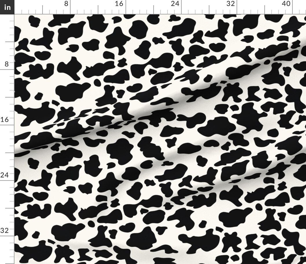 Petal Signature Cotton by the Yard or Fat Quarter Cow Animal Print ...