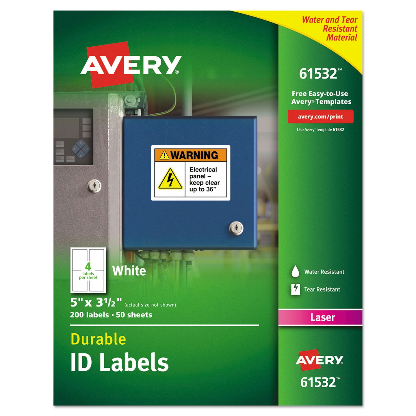 Avery Durable Permanent ID Labels with TrueBlock Technology Laser ...