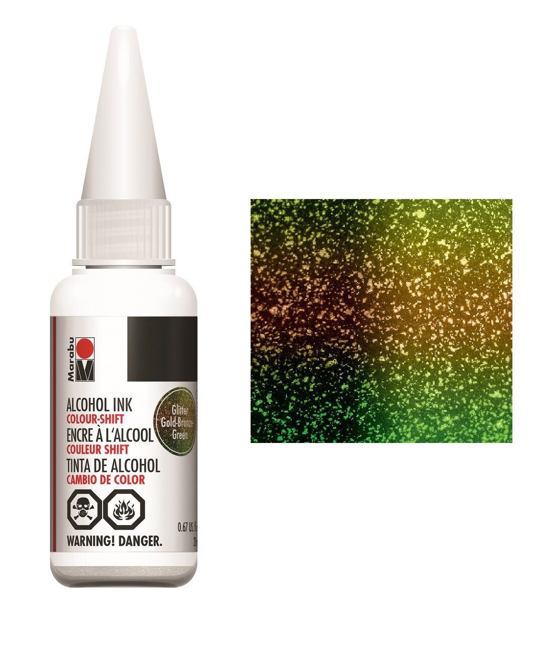 Marabu Glitter Gold-Bronze-Green Alcohol Ink | Michaels