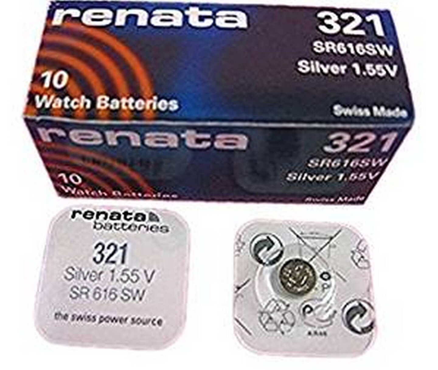 Renata Watch Battery Swiss Made Renata 321 or SR616SW (5 Batteries, 321 ...