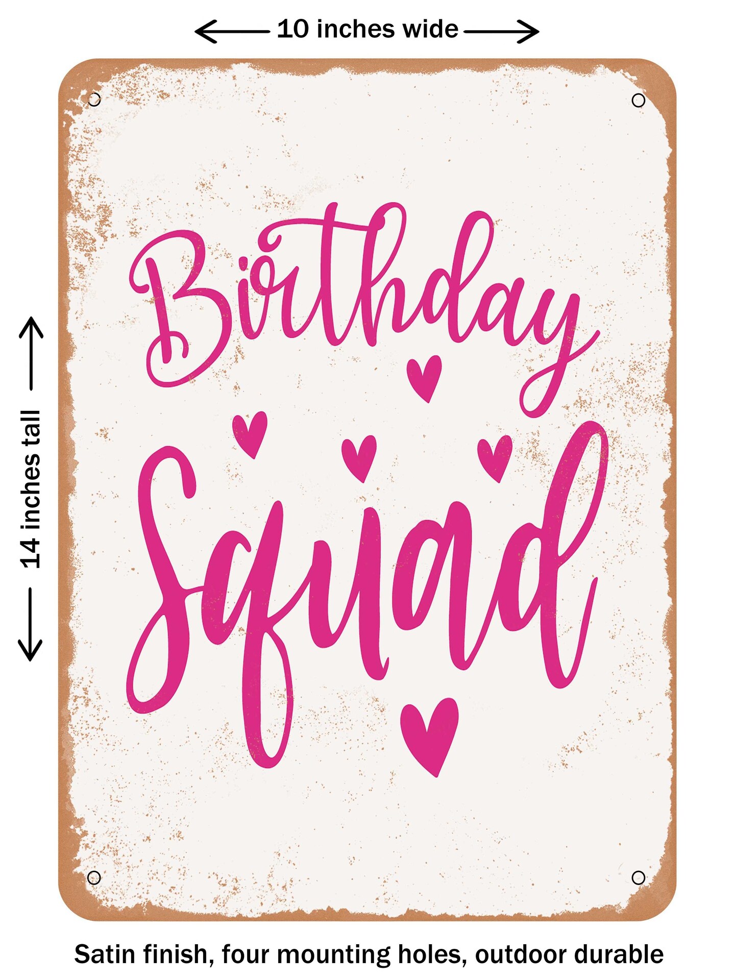 DECORATIVE METAL SIGN - Birthday Girl - Vintage Rusty Look | Michaels